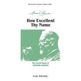 How Excellent Thy Name